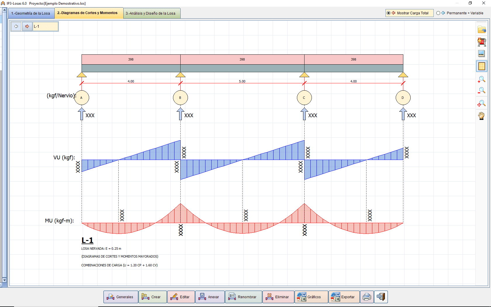 Losas y Escaleras – IP-3 Software
